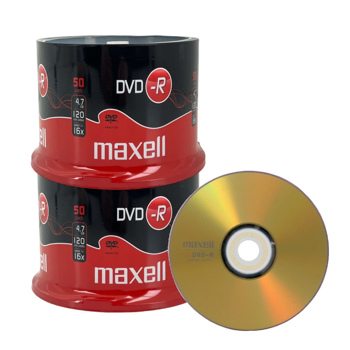 Maxell DVD-R 4.7 GB imprimée - 16x | 100 in cakebox