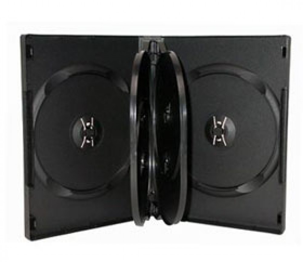 MediaRange DVD case for 6 CD/DVD - 21 mm black - 25