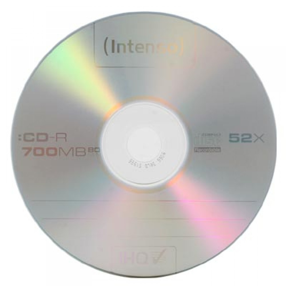 Intenso CD-R 700 MB labelled - 52x - 100 pcs in Cakebox