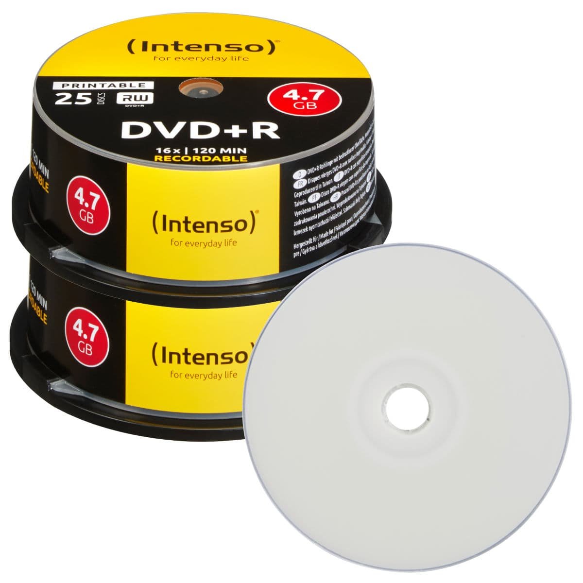 Intenso DVD+R 4.7 GB full printable - 16x - 50 pcs in C