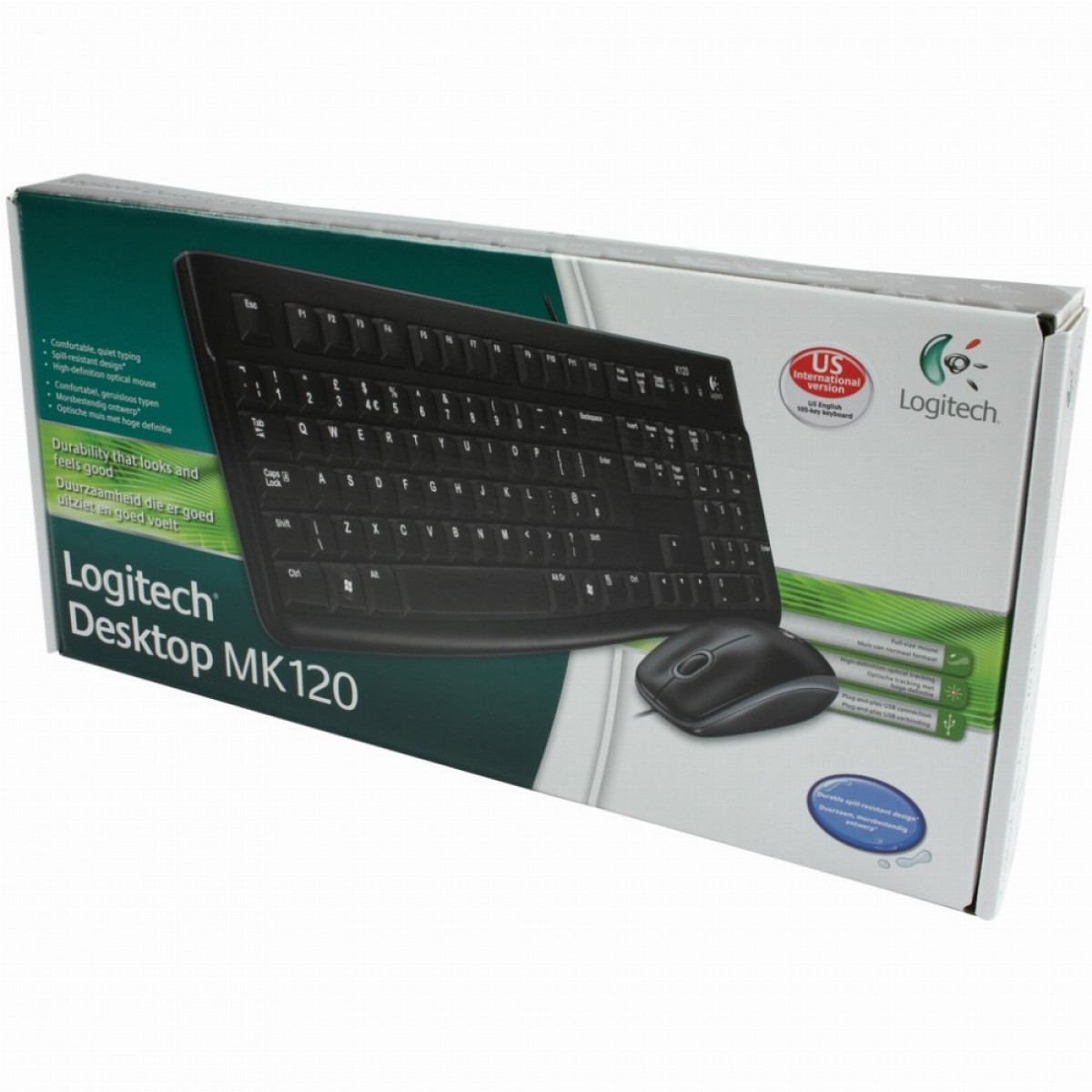 Logitech MK120 Corded Desktop US EN --> Disco Bianco - CD-Rohlinge, DVD ...