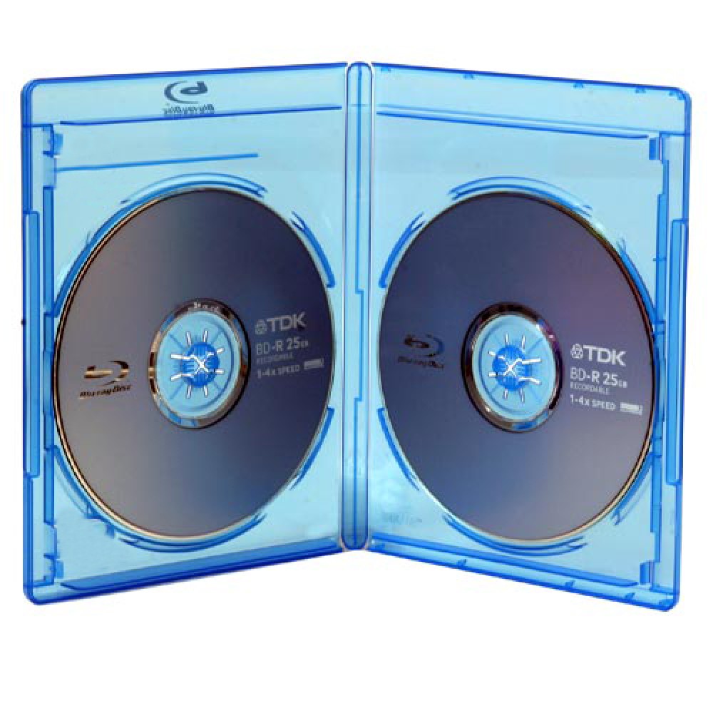 MediaRange Blu-Ray Box for 2 CD/DVD - 11 mm - 10 pcs