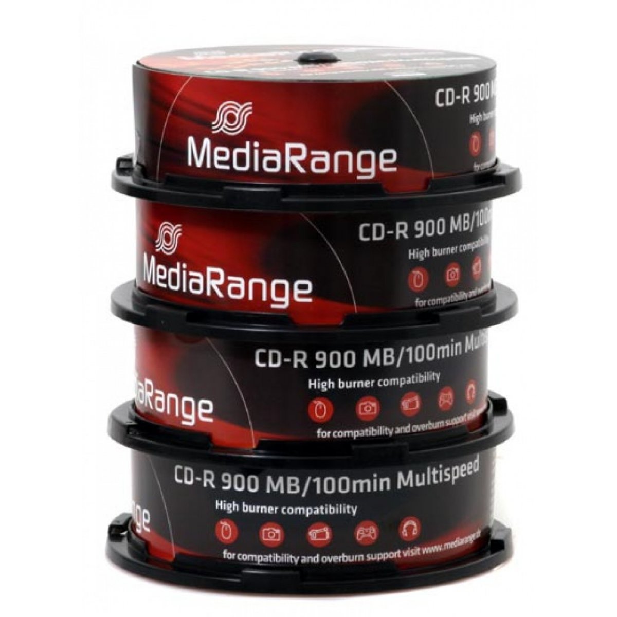 MediaRange CD-R 900 MB - 48x - 100 pcs in Cakebox