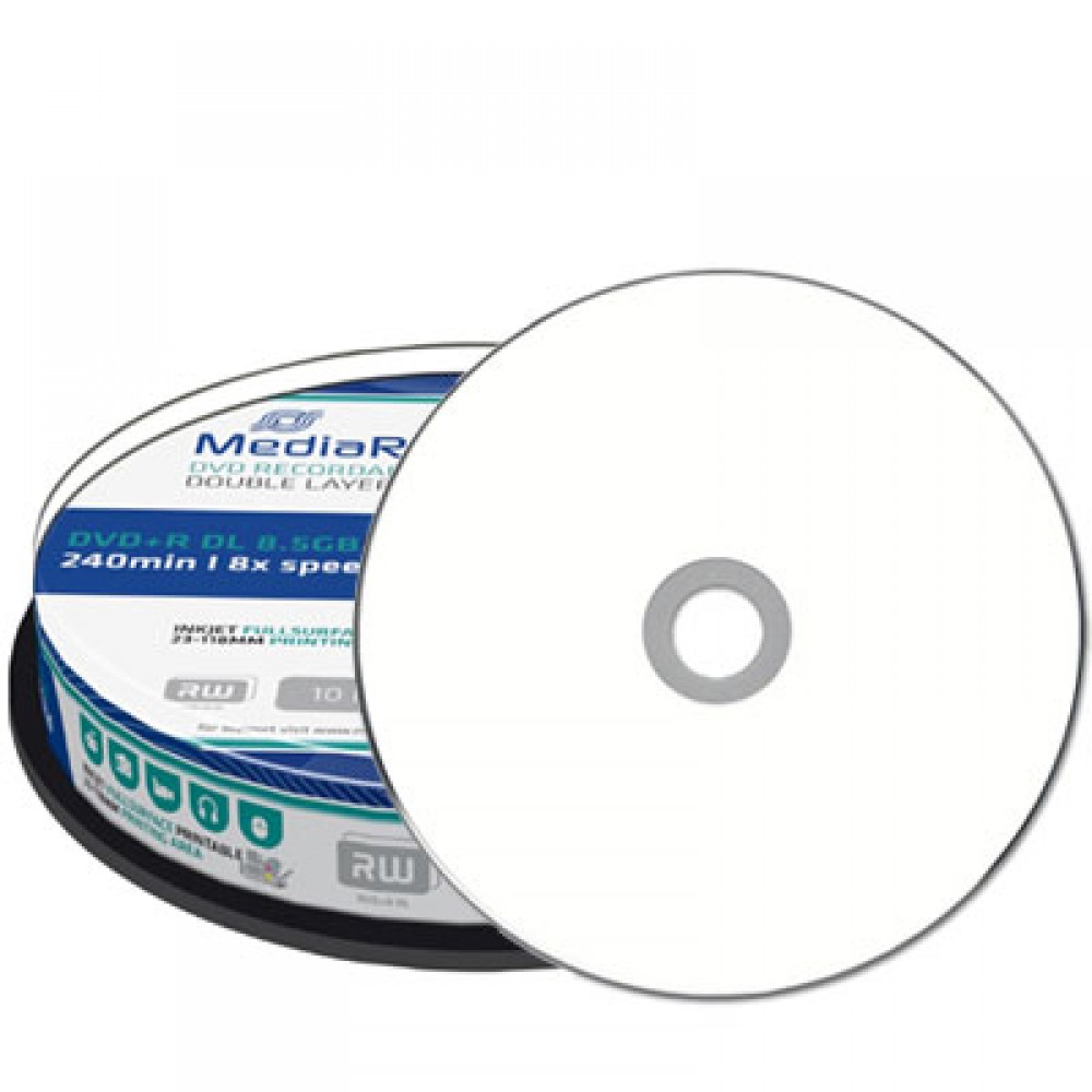 MediaRange DVD+R Double Layer 8.5 GB full printable - 8