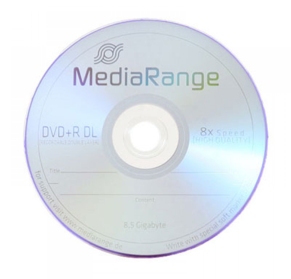 MediaRange DVD+R Double Layer 8.5 GB gelabelt - 8x - 5