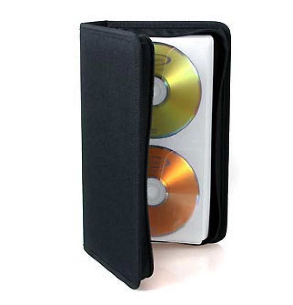 MediaRange Nylon CD Wallet for 48 CD/DVD - black - 1 piece
