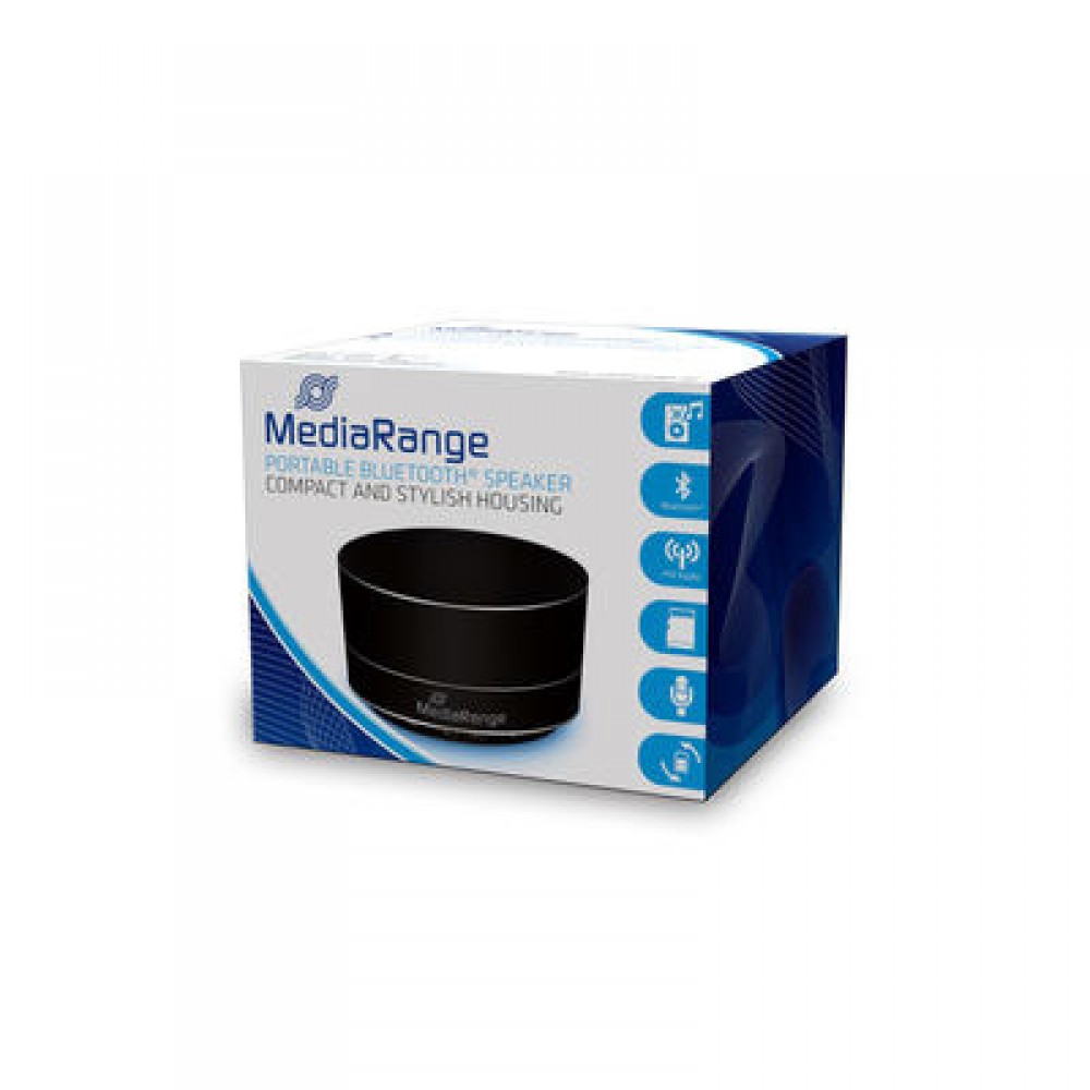 MediaRange Portable Bluetooth speaker - black