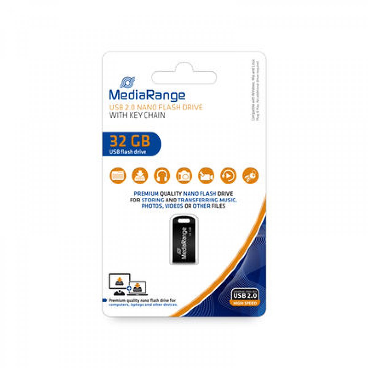 MediaRange USB Nano-Speicherstick, 32GB -->