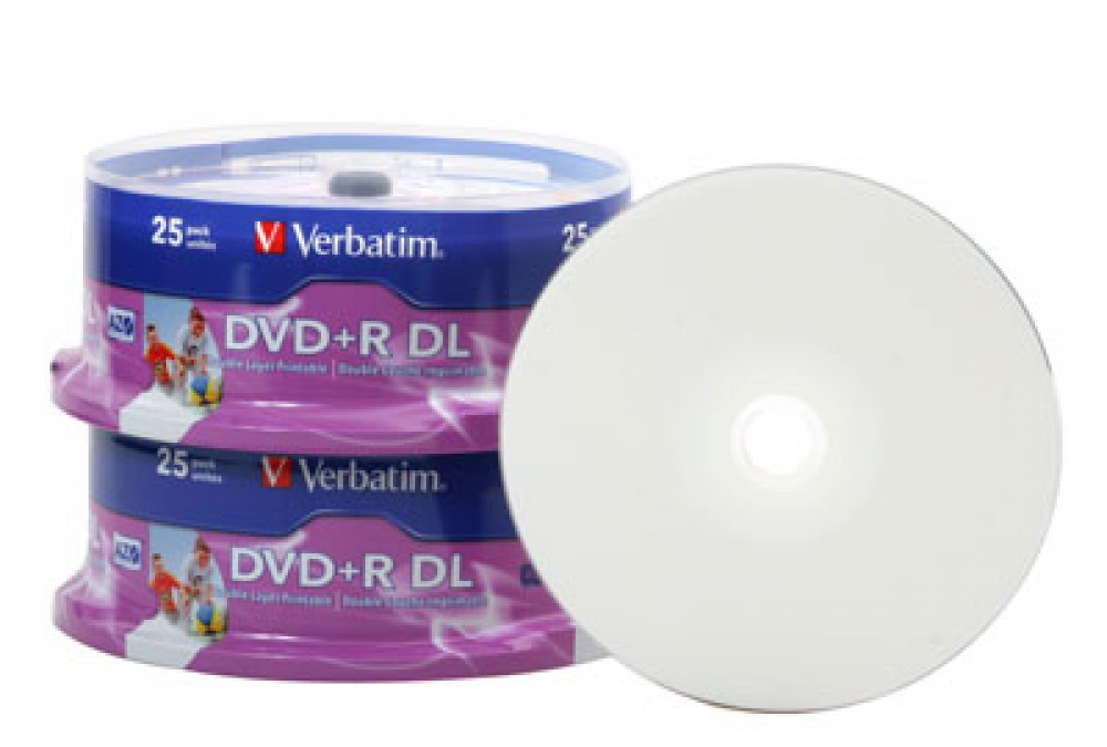 Verbatim DVD+R Double Layer 8.5 GB voll bedruckbar - 8x